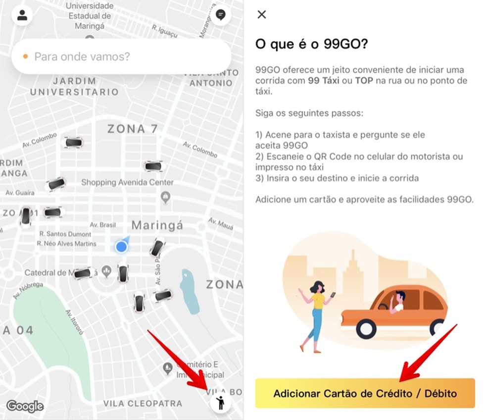 Embarque rápido no 99: veja como iniciar corrida com motorista específico