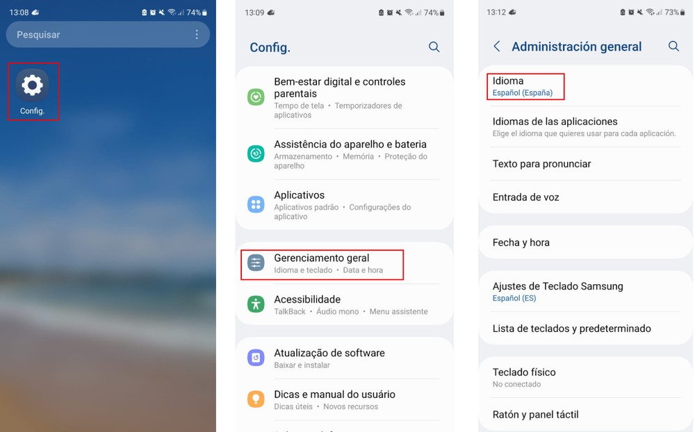 Como colocar o teclado do Android em português