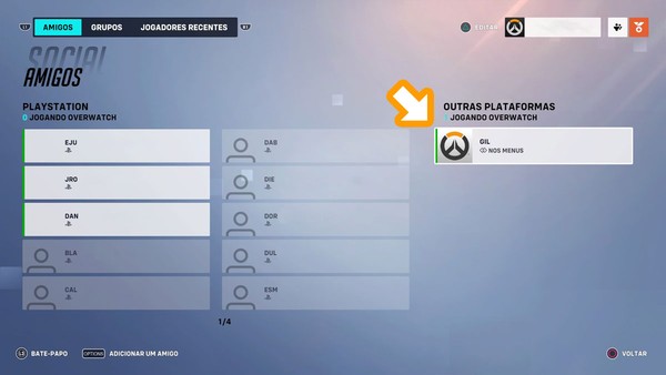 Como jogar Overwatch 2 em crossplay com os amigos
