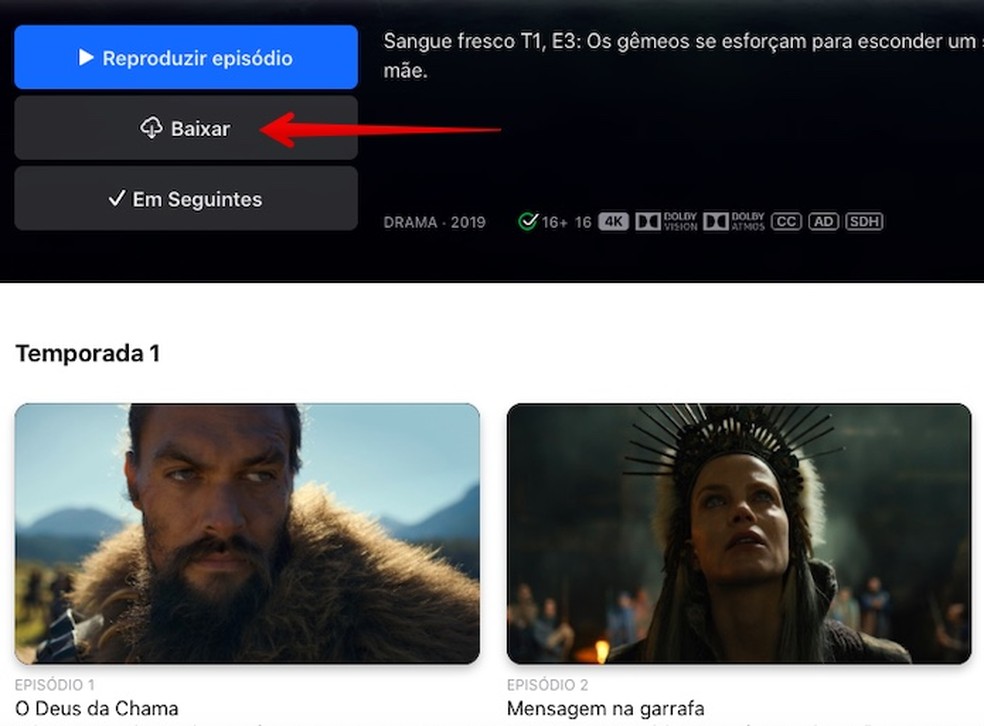 Como baixar séries e filmes do Apple TV+ para assistir offline no PC