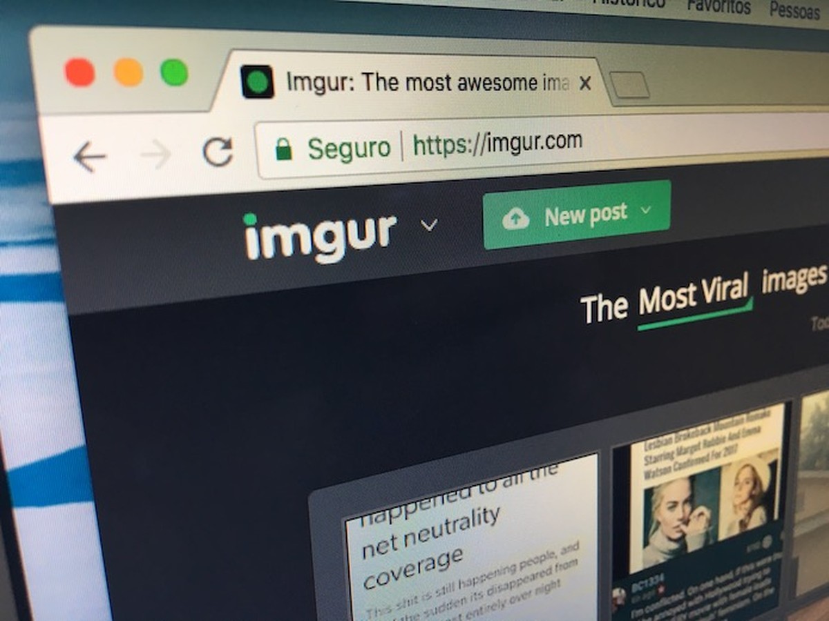 Como mudar a senha do Imgur