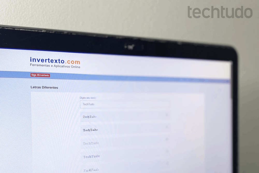 Invertexto: como usar o gerador de letras diferentes do site
