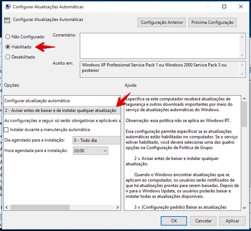 Como desativar o Windows Update no Windows 10