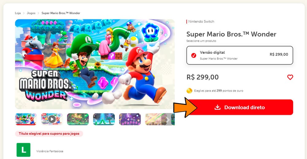 Como baixar e jogar Super Mario Bros. Wonder no Nintendo Switch