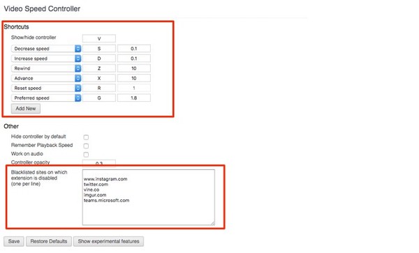 Como usar a extensão Video Speed Controller para acelerar vídeos no Chrome