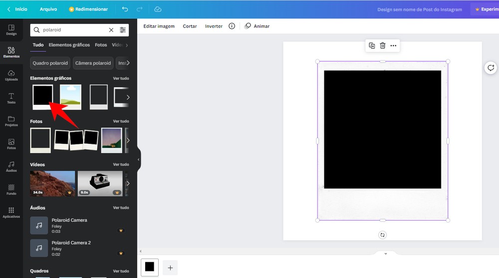 Como fazer foto polaroid no Canva para imprimir