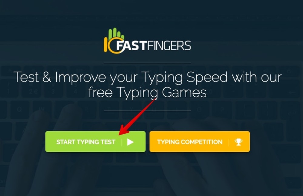 Como fazer teste de digitação