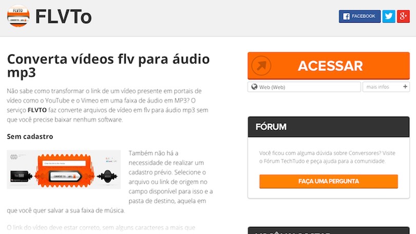 FLVTo | Software | TechTudo