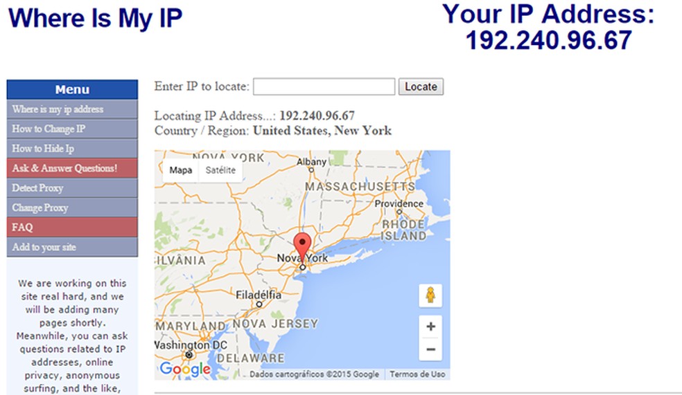 Como descobrir de onde é um IP