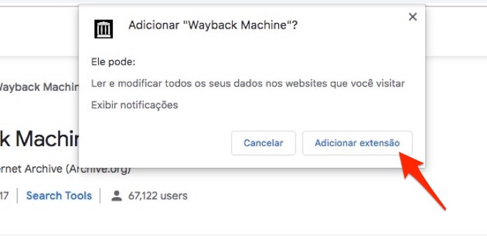Como ver a primeira versão dos sites com a extensão Wayback Machine