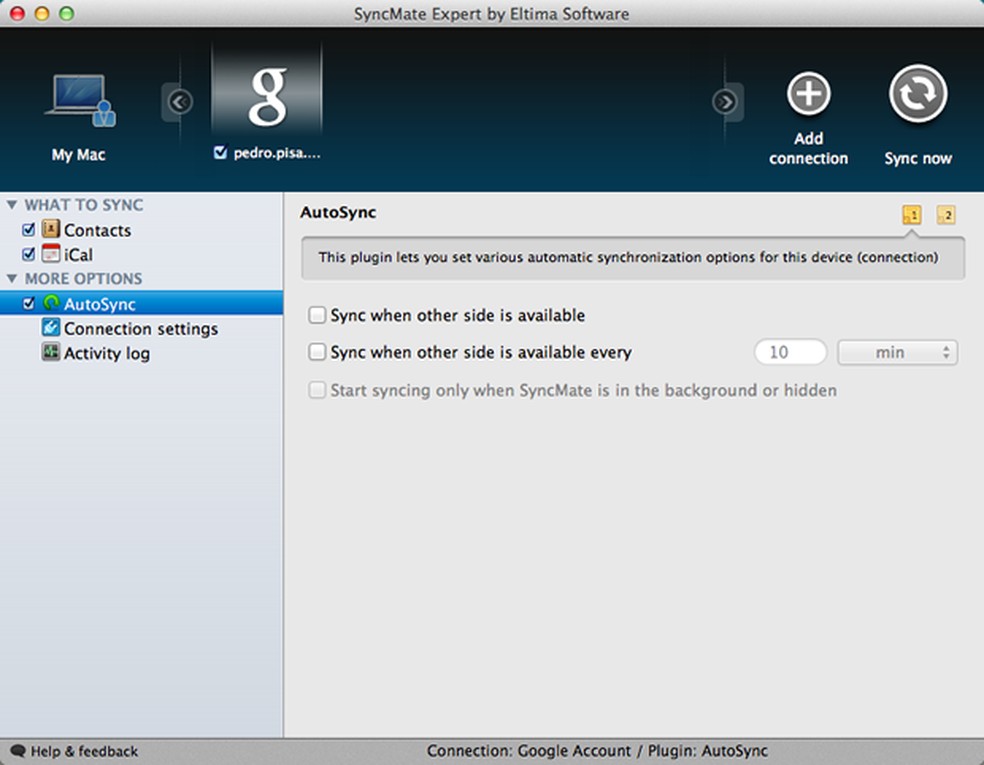 Como sincronizar Mac OS X com a sua conta do Google usando o SyncMate?