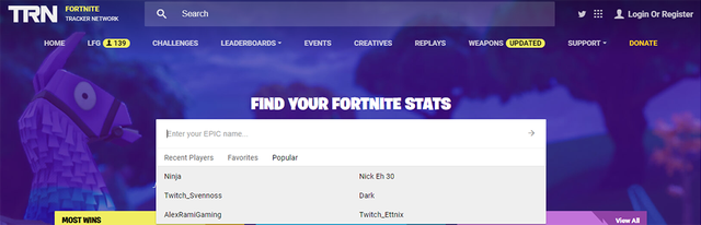 Fortnite Tracker: veja estatísticas de players e eventos da Epic Games