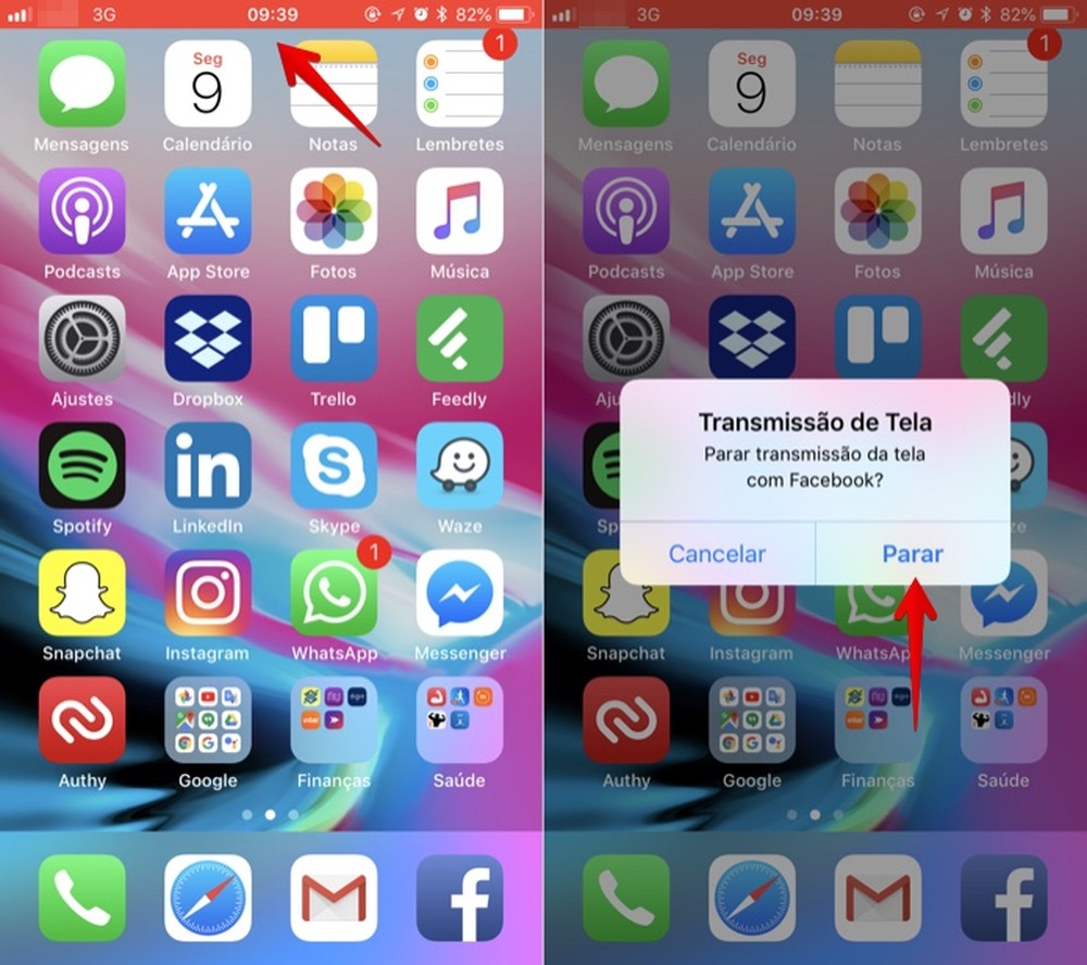 Como fazer streaming da tela do iPhone no Facebook