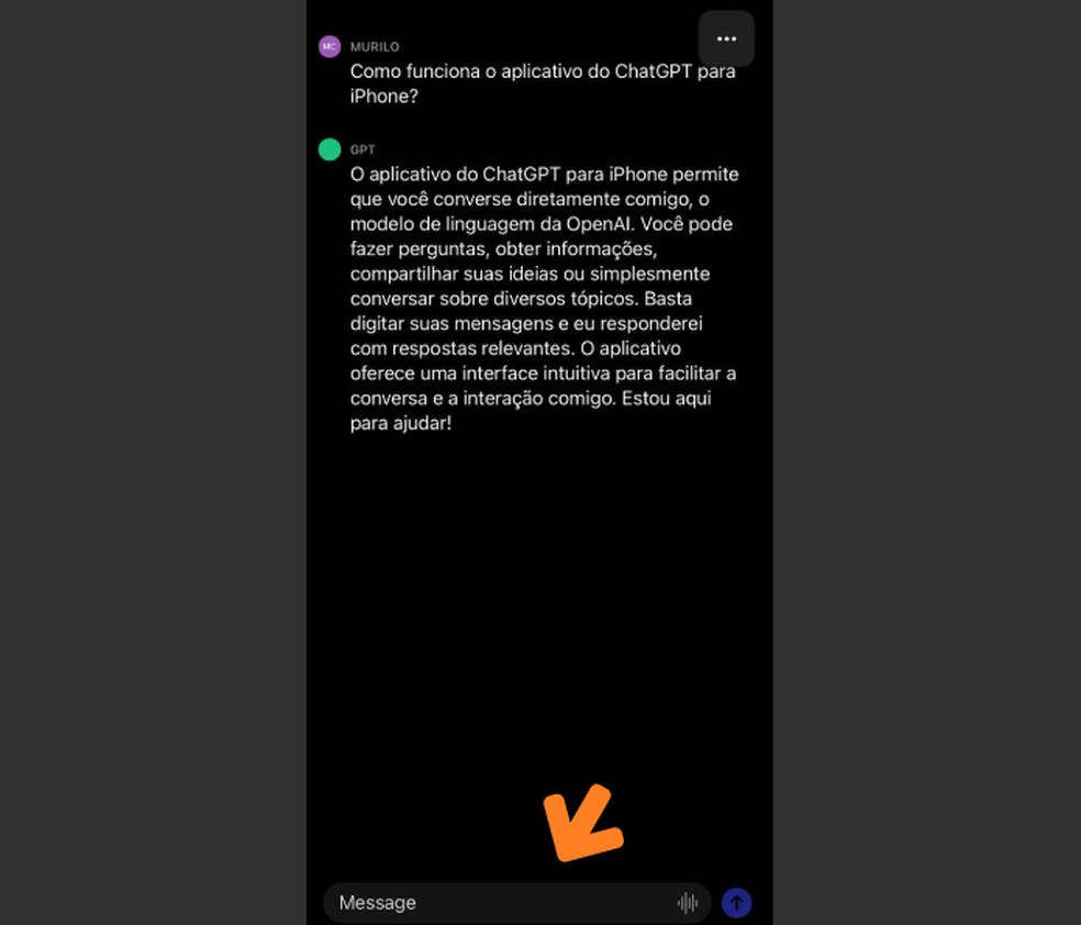 Como usar o ChatGPT pelo app para iPhone (iOS)