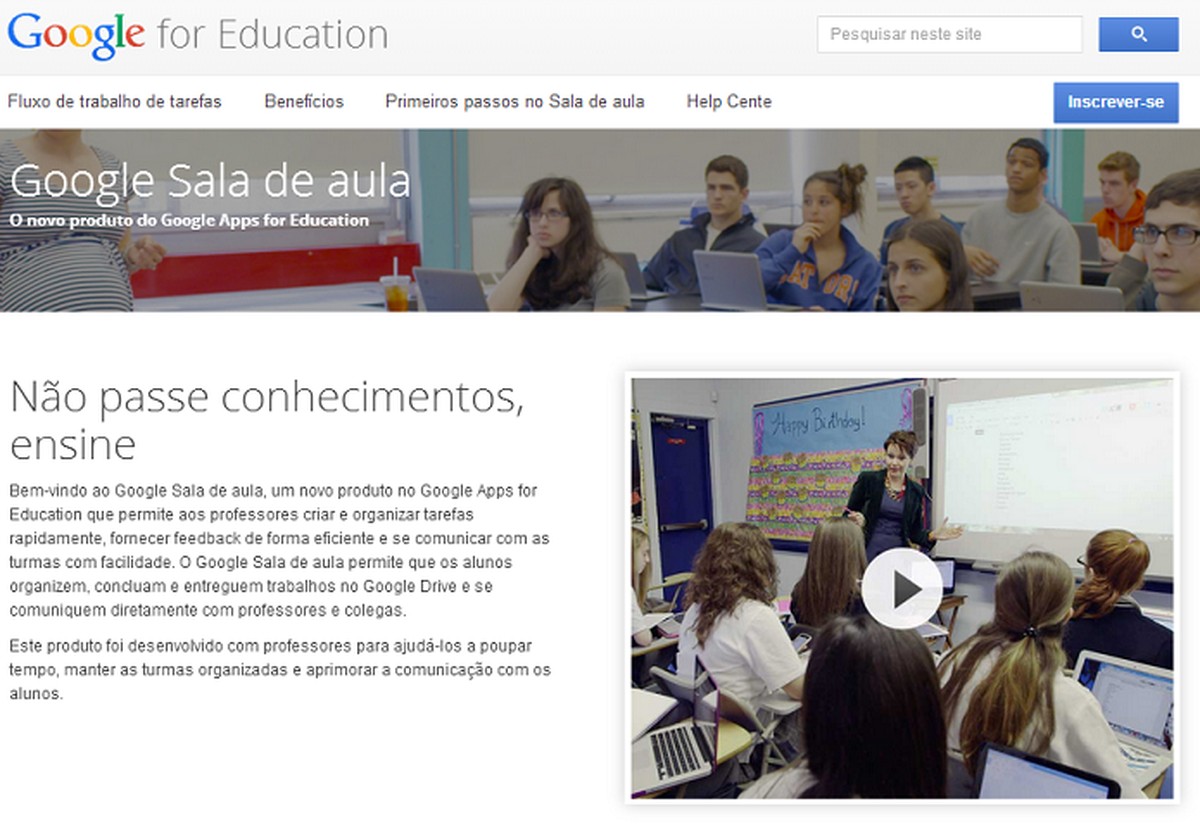 Google lança serviço grátis para professores; conheça o 'sala de aula'