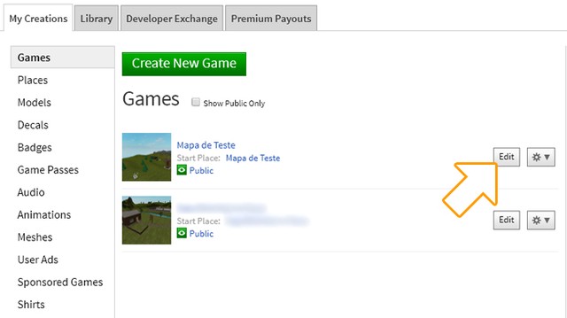 Como criar, publicar e editar um mapa no Roblox