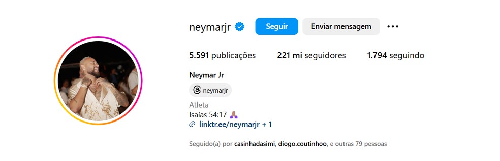 Quem é o homem mais seguido no Instagram? Confira Top 10 de 2024