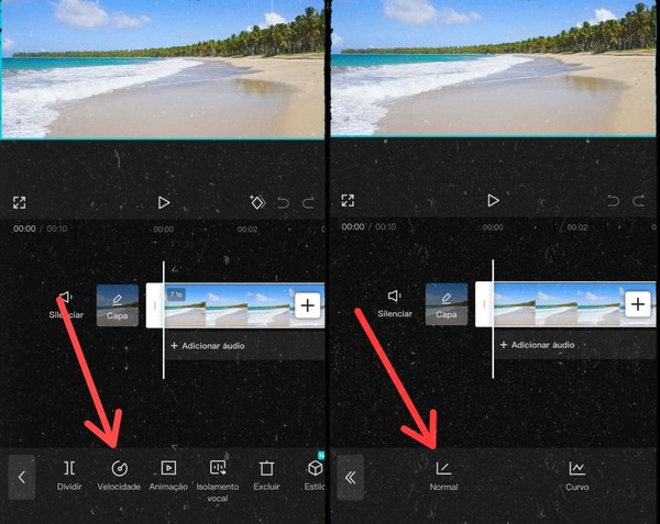 Como acelerar um vídeo no CapCut