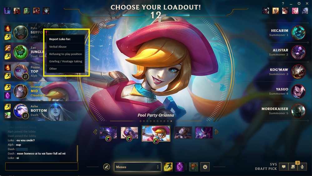 League of Legends: como reportar jogadores no LoL