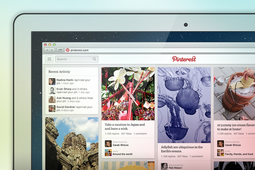 Pinterest inicia testes do seu novo layout
