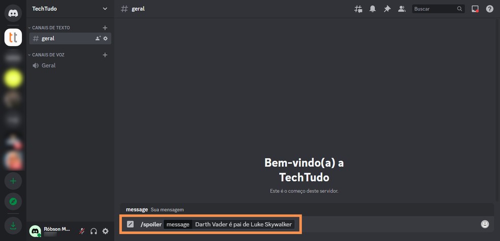 Como colocar spoiler no Discord