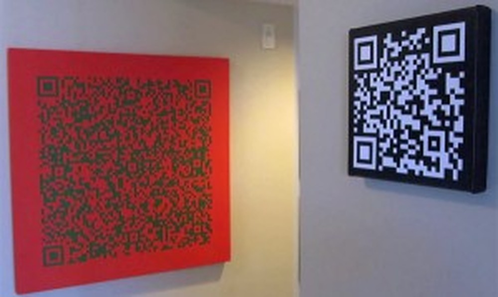 QR Code Wall Art é um quadro decorativo