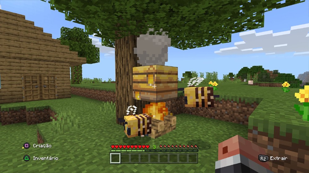Como pegar Abelha e Mel no Minecraft