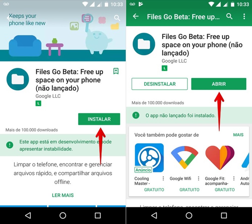 Como instalar o Files Go, app do Google para gerenciar arquivos