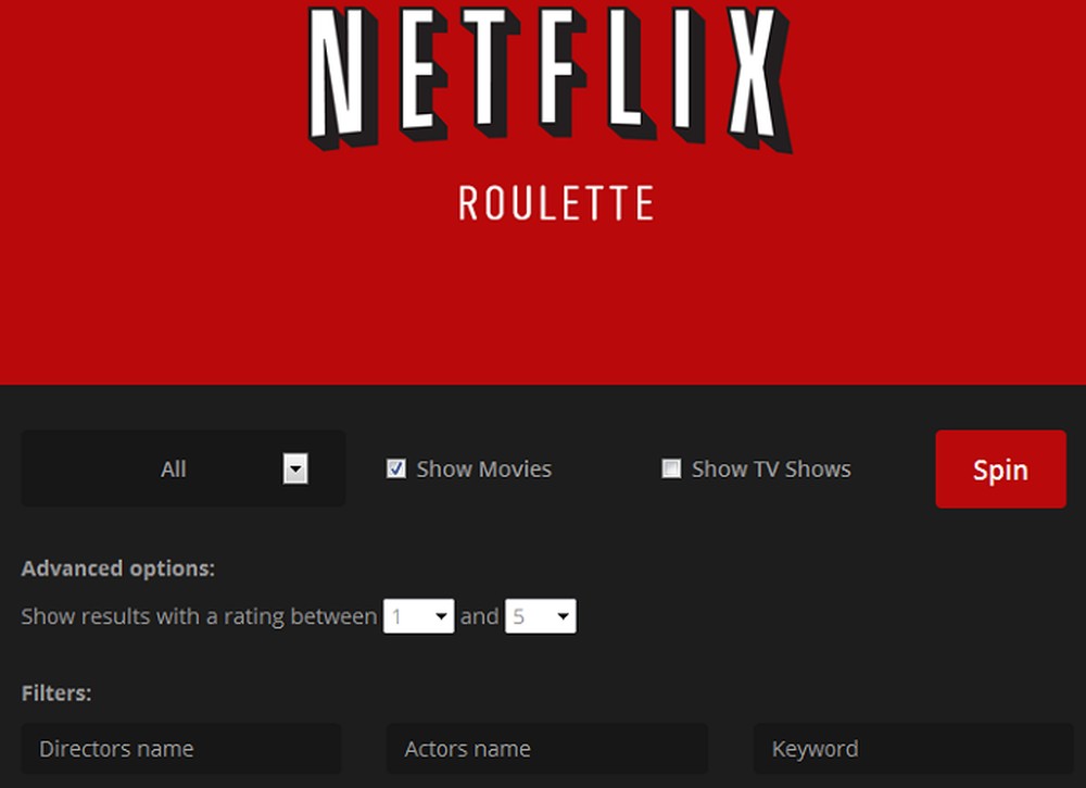 Em dúvida sobre o que assistir no Netflix? App Roulette escolhe por você
