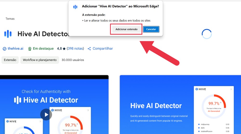 Hive AI: como usar extensão que identifica conteúdos gerados por IA
