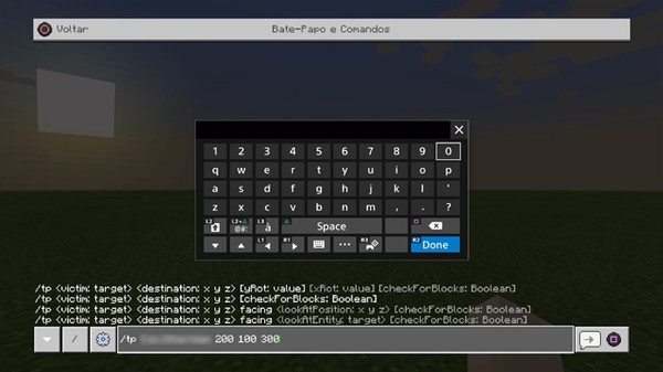 Como dar teleport (TP) no Minecraft