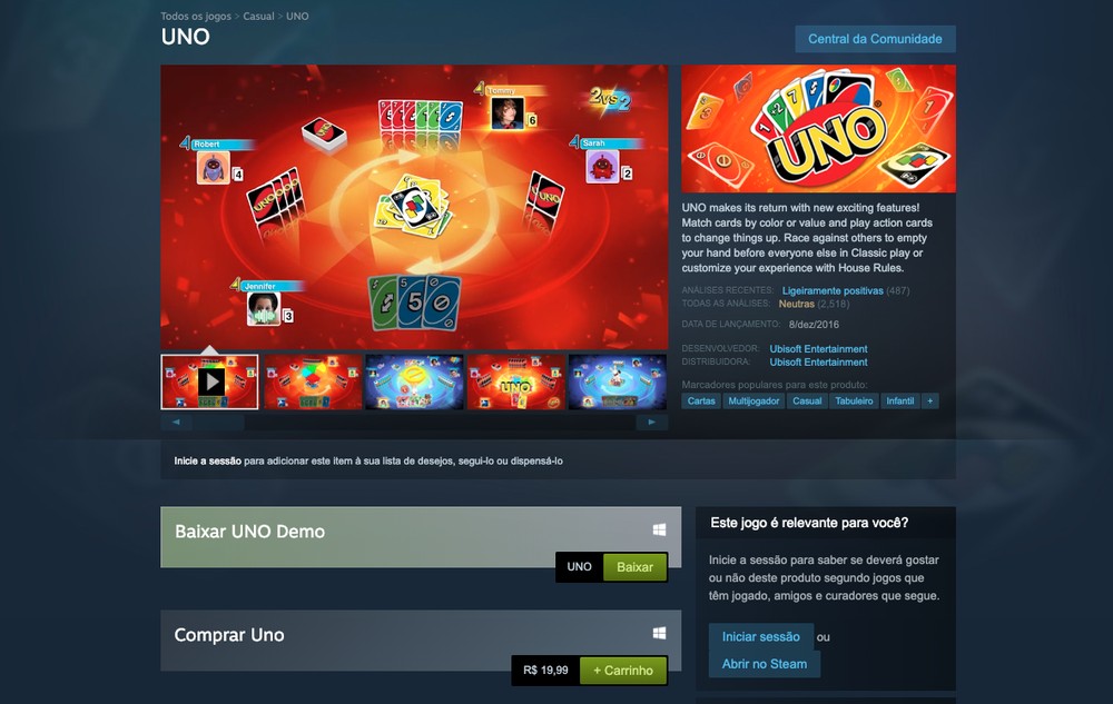 Como jogar Uno online no PC, celular e console