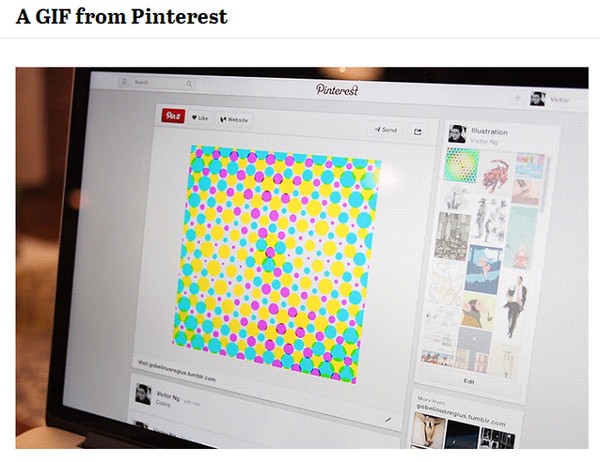 Pinterest passa a suportar GIFs animados