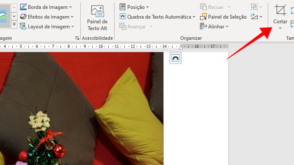 Como recortar uma imagem no Word