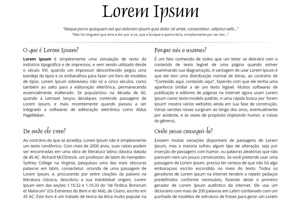 Lorem Ipsum: entenda o que é, quando surgiu e como gerar online