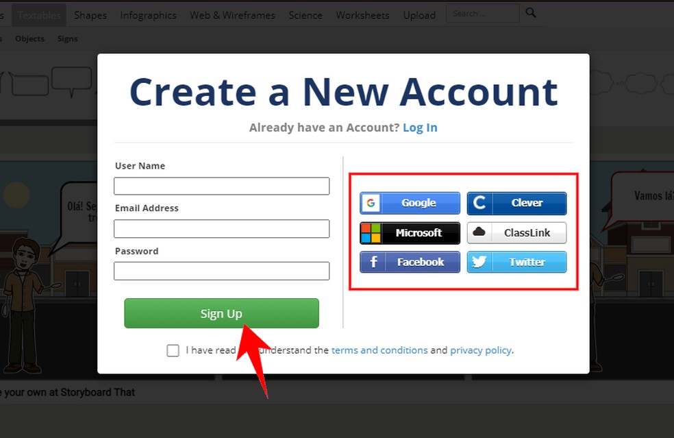 Como fazer um storyboard online e de graça com o StoryboardThat