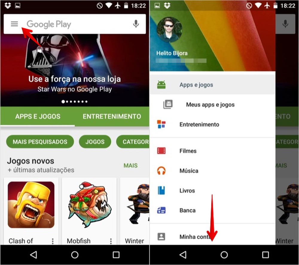 Como resgatar um código na Google Play Store