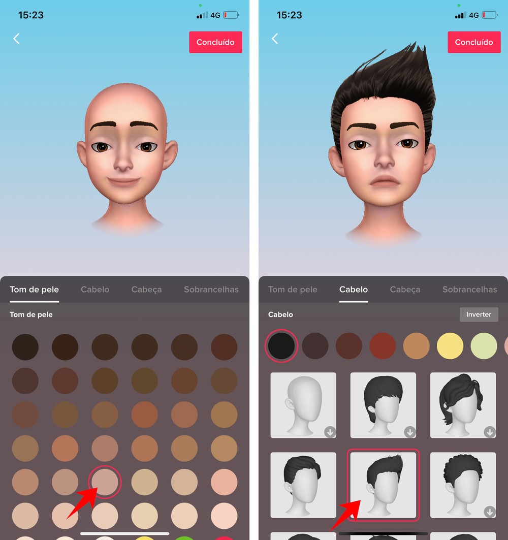 Como usar avatar no TikTok