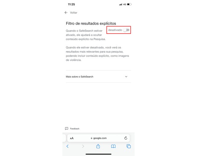 Como desativar o Safesearch, recurso responsável por filtrar conteúdo