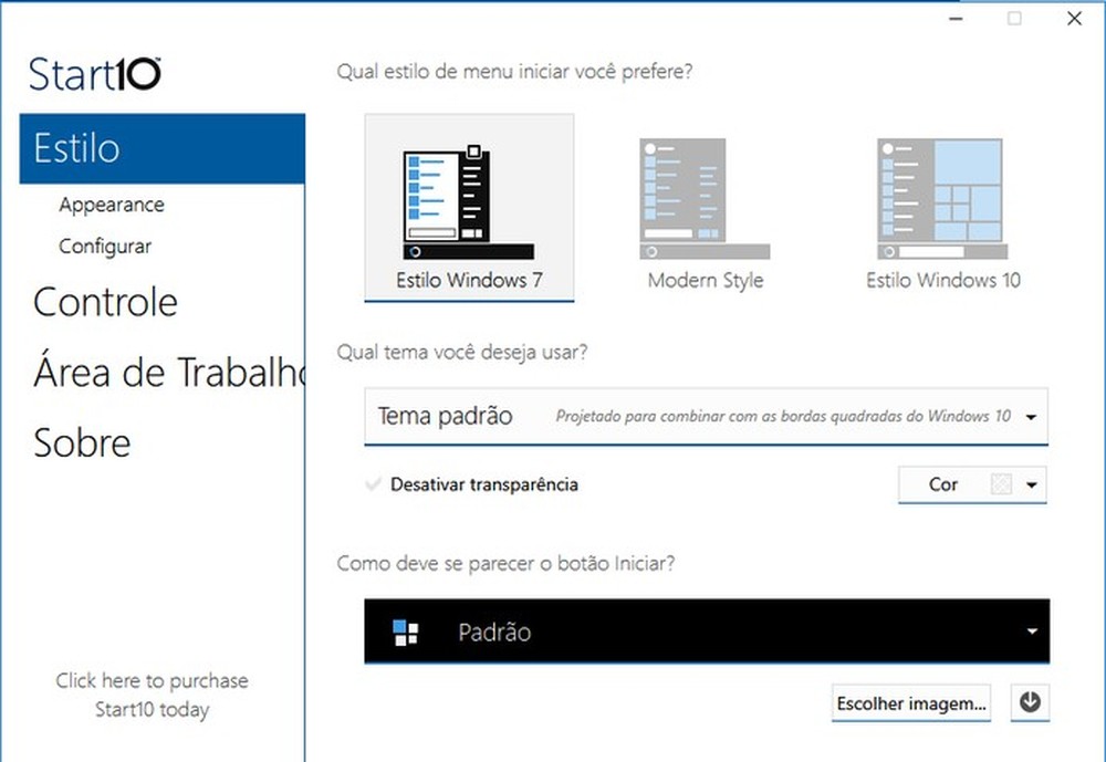 Start10 coloca Menu Iniciar do Windows 7 no Win 10; veja como usar