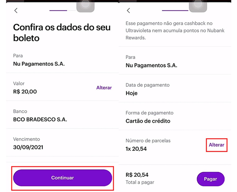 Como pagar boleto com cartão de crédito Nubank