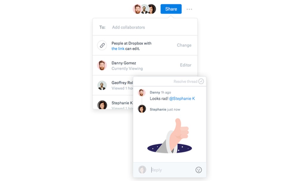 Dropbox lança ferramenta para edição colaborativa