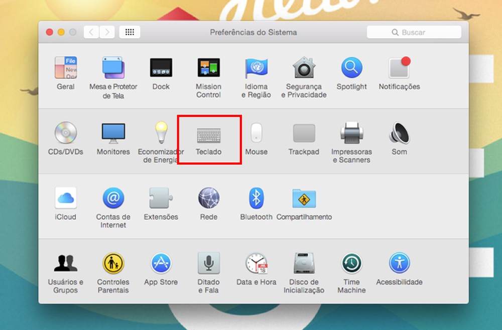 Como ativar o teclado virtual no Mac OS