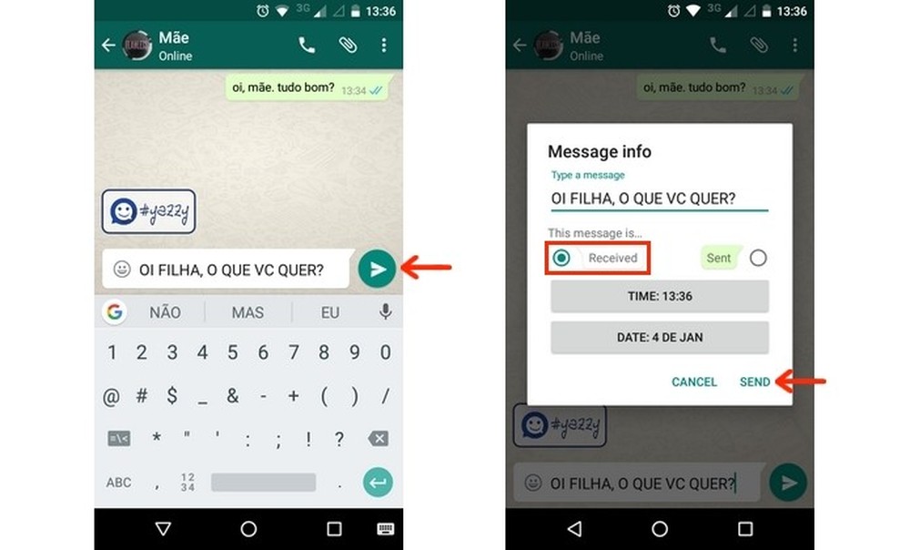 Como criar conversas falsas do WhatsApp com o Yazzy Simulator