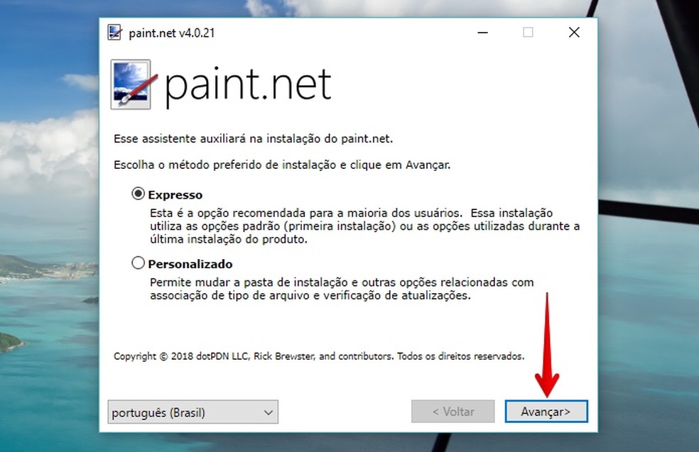 Como instalar o Paint.NET com o .NET Framework no Windows