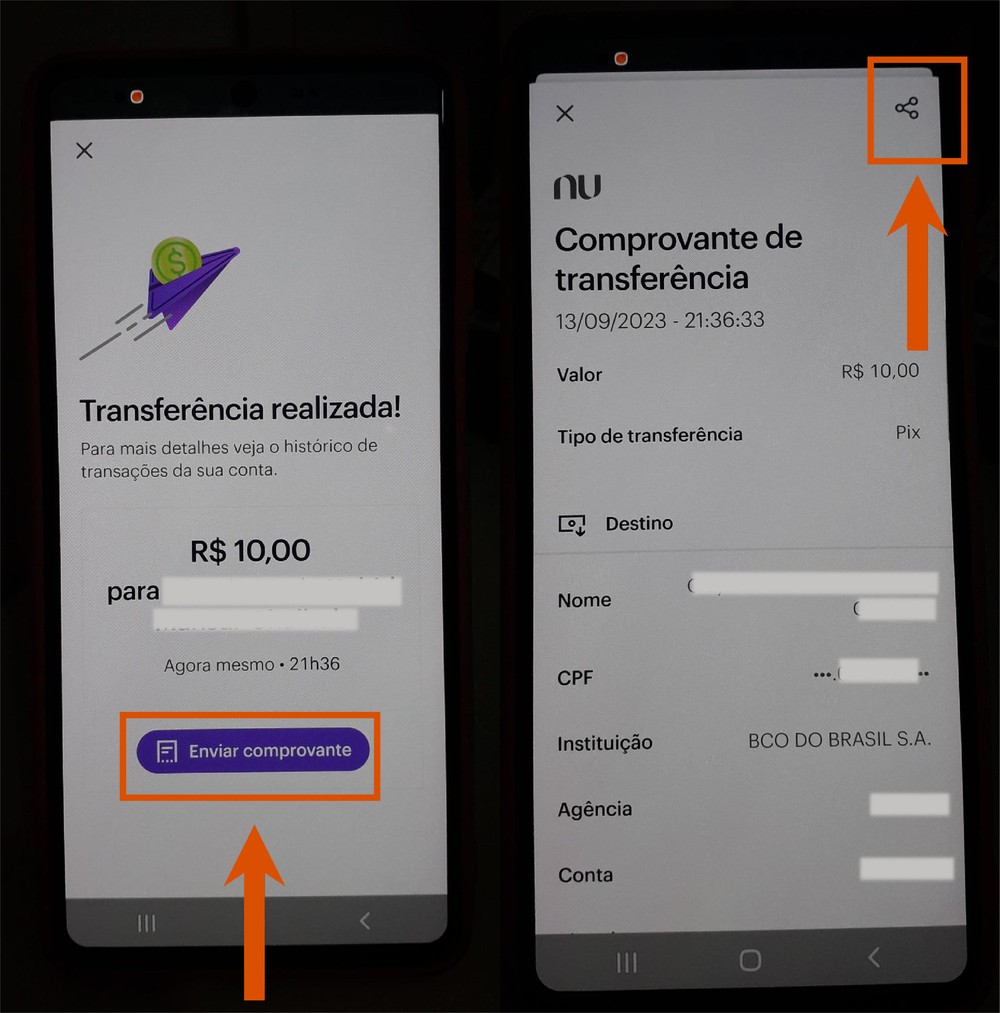 Como enviar comprovante de Pix Nubank: veja o passo a passo