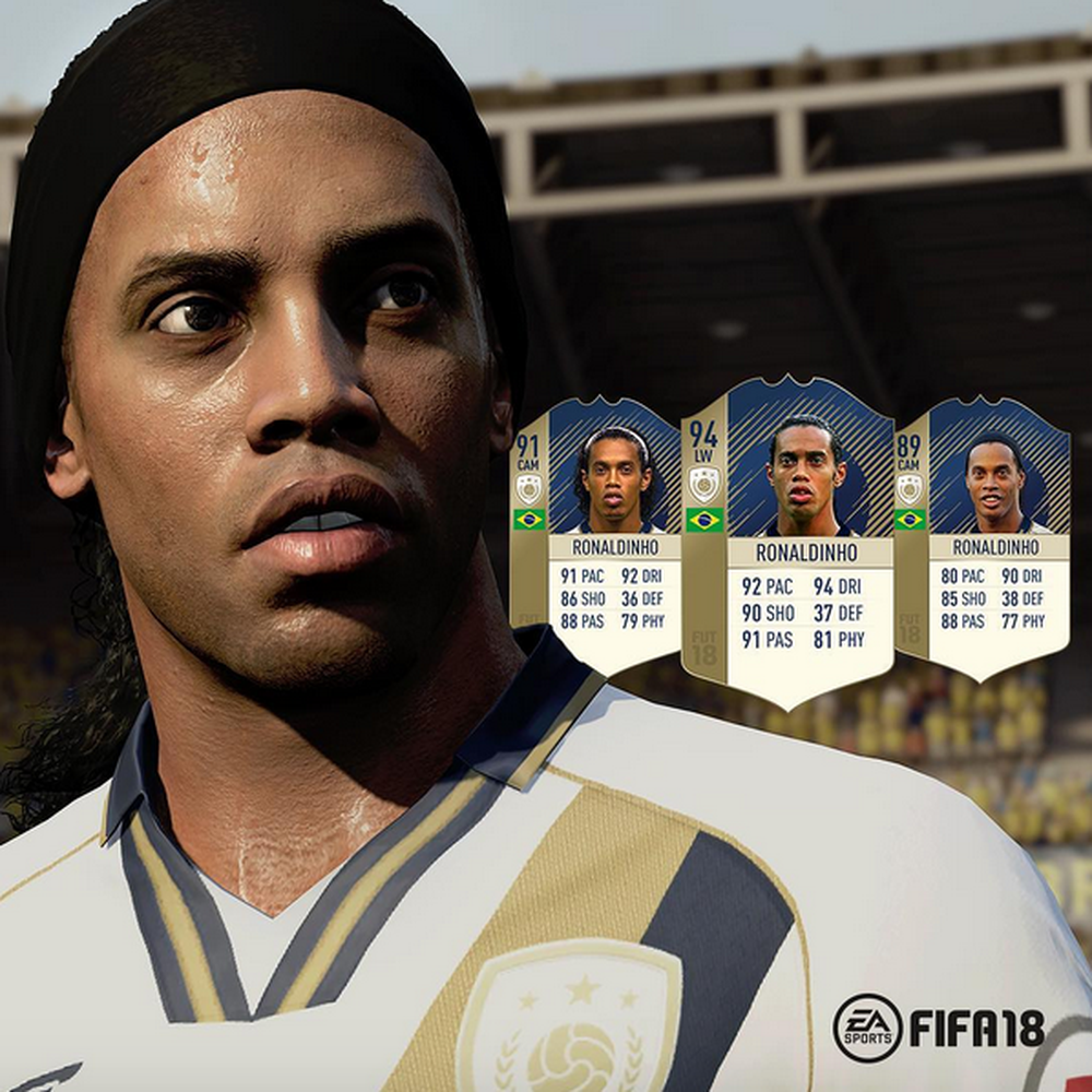Fifa 18 terá Ronaldinho Gaúcho como lenda do Ultimate Team