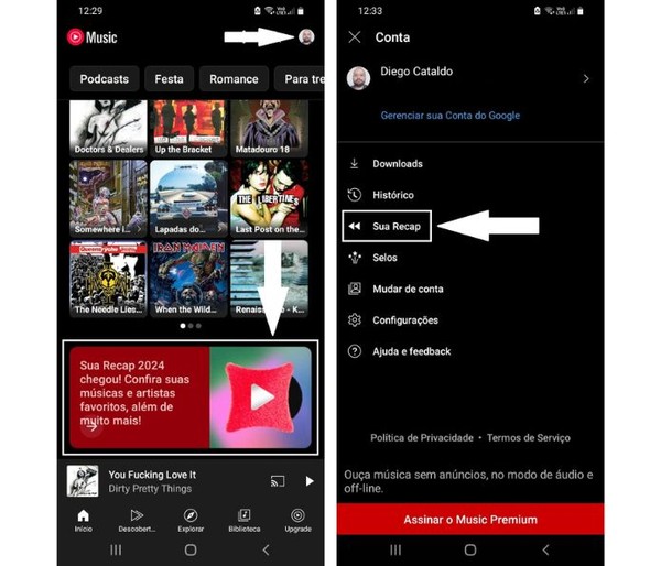 YouTube Music Recap 2024: app libera retrospectiva; saiba fazer a sua