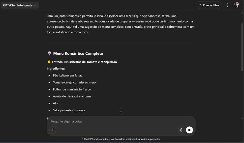 Como aprender a cozinhar com o ChatGPT? Veja 6 formas de usar a IA