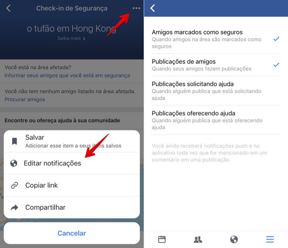 Como usar o Facebook Safety Check para avisar que você está seguro